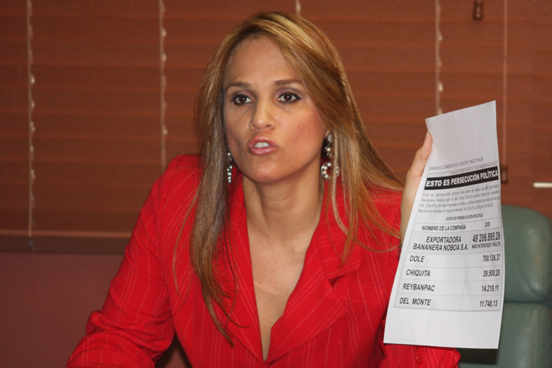 Sylka Sánchez: “Bananera Noboa irá a Cortes Internacionales”